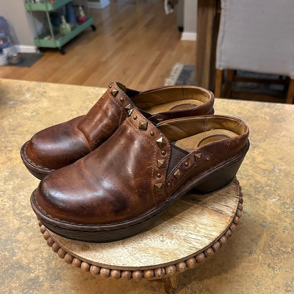 Durango | Shoes | Dream By Durango Brown Leather Studded Clogs | Poshmark